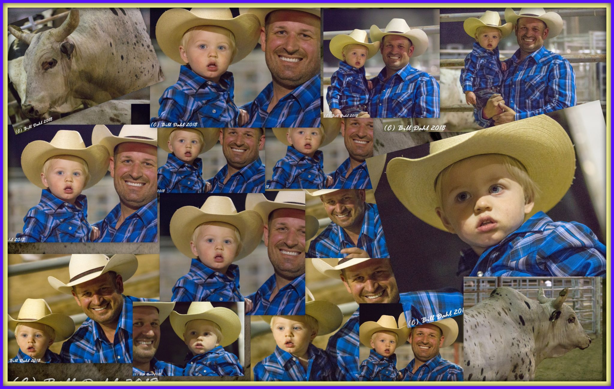 Last Bull Ride - Travis Pavelek and son Austin - Deschutes County Fair ...